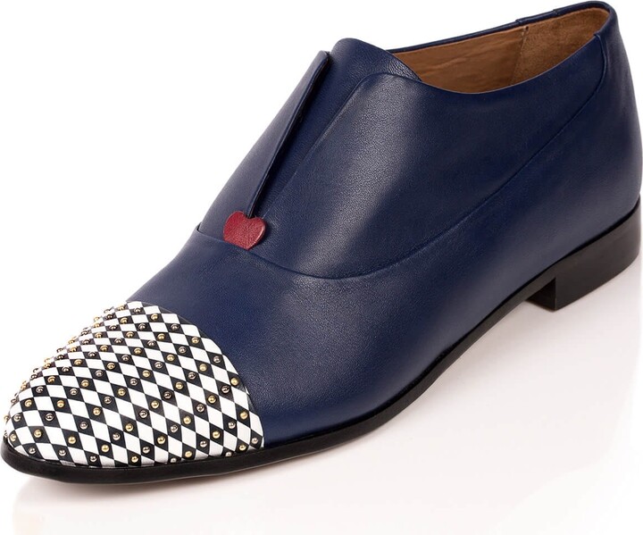Mastra Ma' Gaia Women Oxford Shoe - Royal Blue - ShopStyle Flats