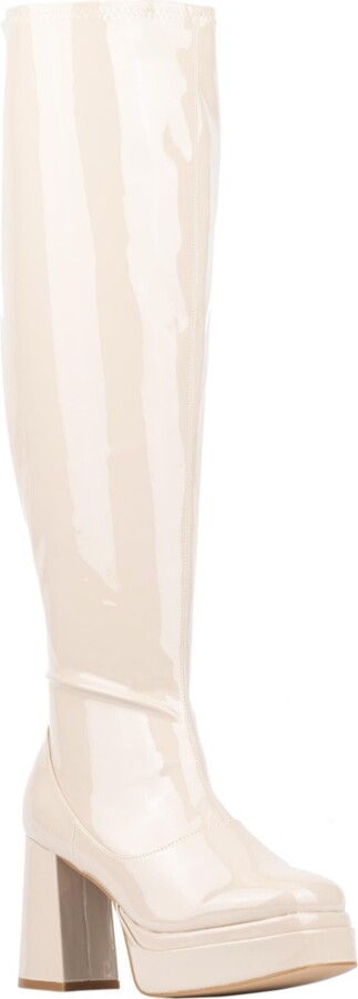 Fashion to Figure Women's Manica Thigh High Platform Boot- Wide Width ...