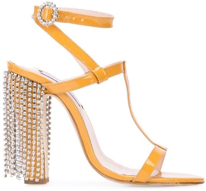 Leandra Medine Embellished Heel Sandals - ShopStyle