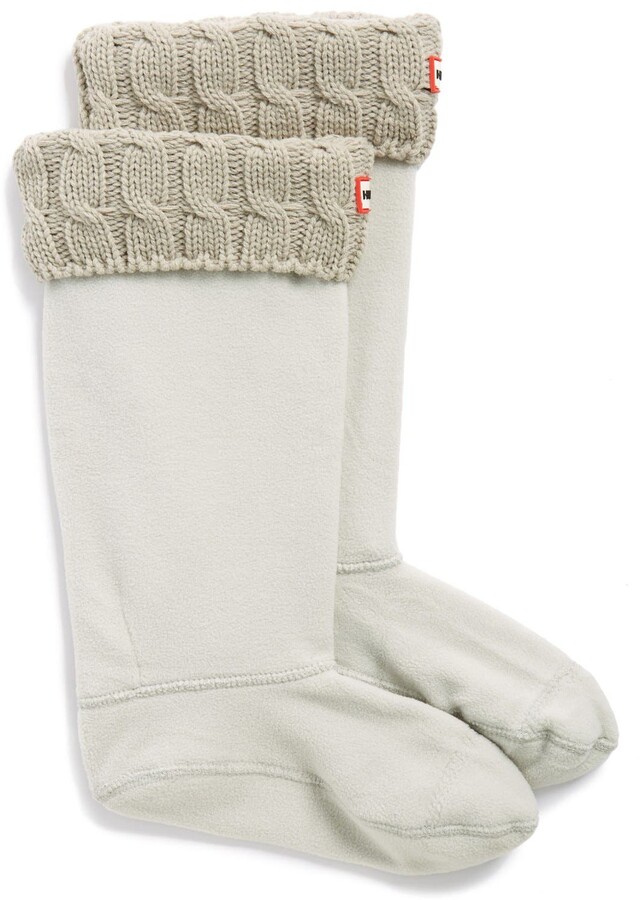 Hunter Original Tall Cable Knit Cuff Welly Boot Socks - ShopStyle