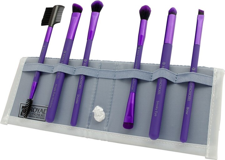 MODA Brush Beautiful Eyes 7pc Flip Kit Makeup Brush Set, Includes - Angle Shader, Crease ...