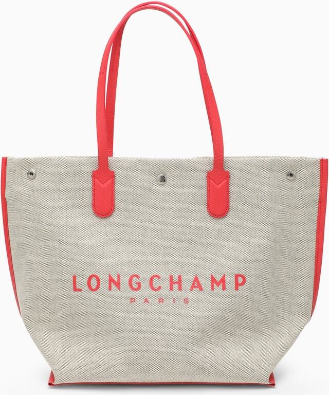 Longchamp Essential L Shopping Bag Canvas/Strawberry - ShopStyle