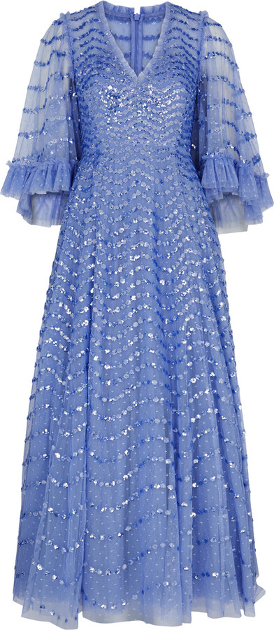 Needle & Thread Shimmer Wave Sequin-embellished Tulle Gown - ShopStyle ...