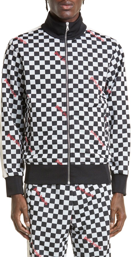 Palm Angels Checkerboard Jacquard Classic Logo Track Jacket - ShopStyle