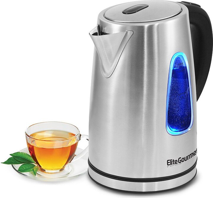Elite Gourmet 1.7-Liter Stainless Steel Cordless Electric Kettle ...