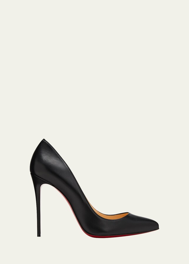 Christian Louboutin Pigalle Follies Leather 100mm Red Sole High-Heel ...