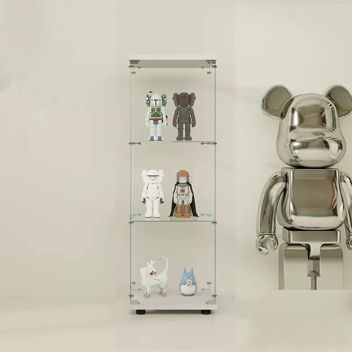 Jintop 49.3" One Door Glass Display Cabinet with 3 Shelves - ShopStyle