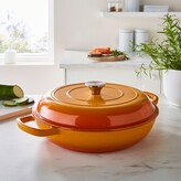 Dunelm Cast Iron Casserole Dish 3L Orange - ShopStyle
