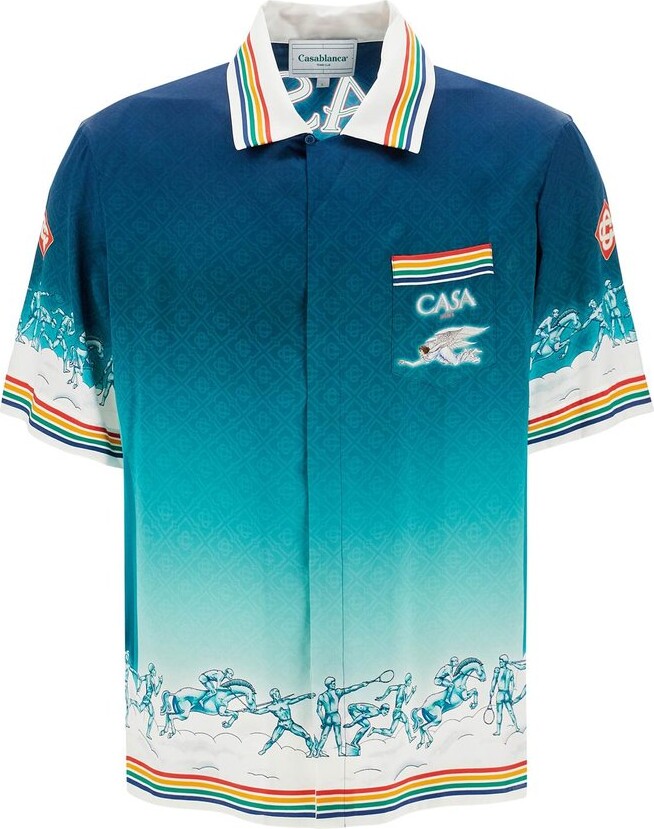 Casablanca La Deesse Du Stade Gradient Effect Shirt - ShopStyle