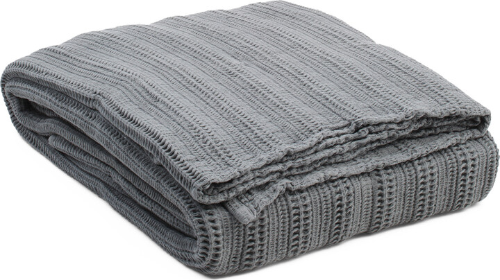 Inup Home Made In Portugal Waffle Layering Blanket With Knife Edge ...