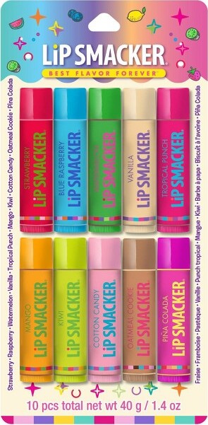 Lip Smacker Best Flavor Forever Lip Balm Party Pack - Original & Best ...