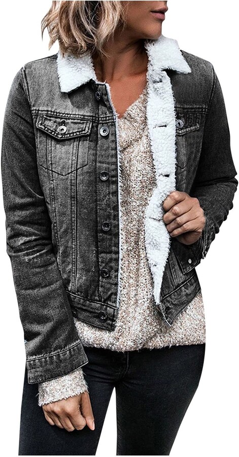 WinvOx Women's Fitted Denim Jacket - ShopStyle