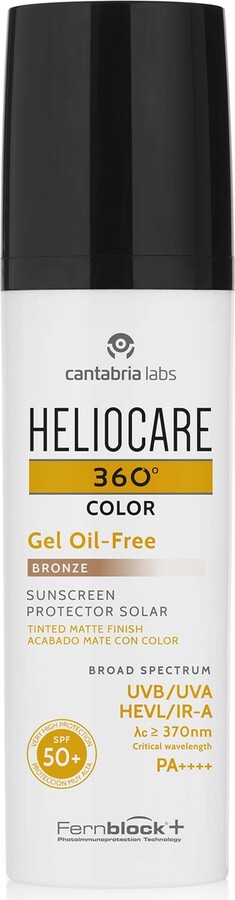 Heliocare 360° Color Gel Oil-Free Sunscreen Protector Bronze SPF 50 ...