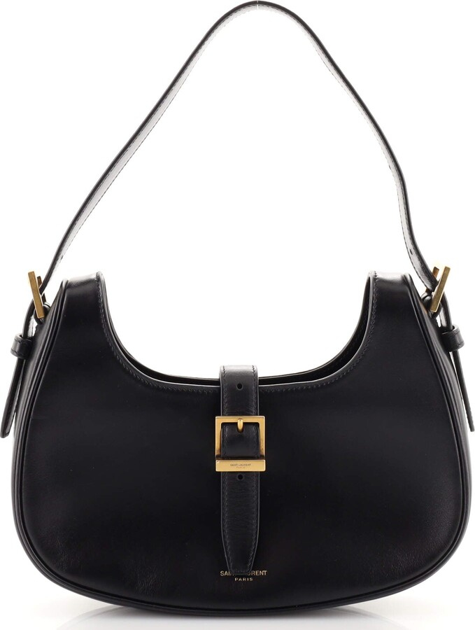 Saint Laurent Le Fermoir Hobo Shiny Leather - ShopStyle