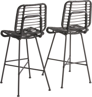 TJMAXX Set Of 2 Woven Rope Counter Stools - ShopStyle