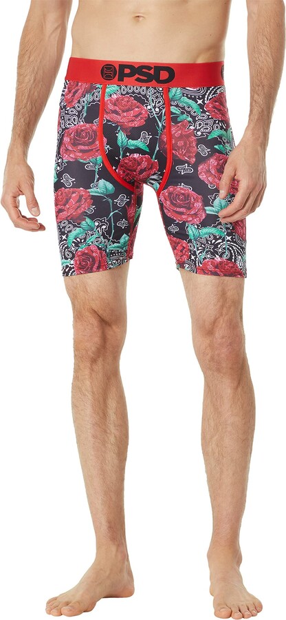 PSD Men's Bandana Roses Red Boxer Brief Underwear M - ShopStyle