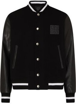 Givenchy 4G varsity jacket in wool and leather - ShopStyle