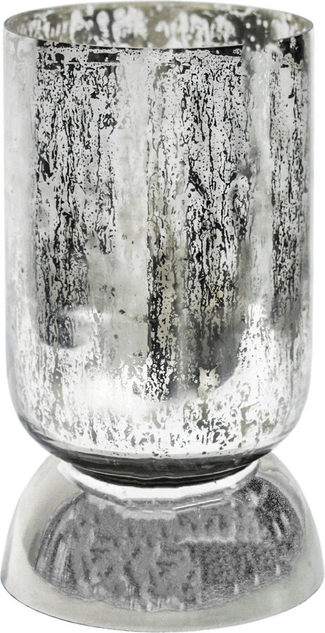 Ivyline Regency Metalic Tiered Vase Silver H27.5cm D15cm - ShopStyle