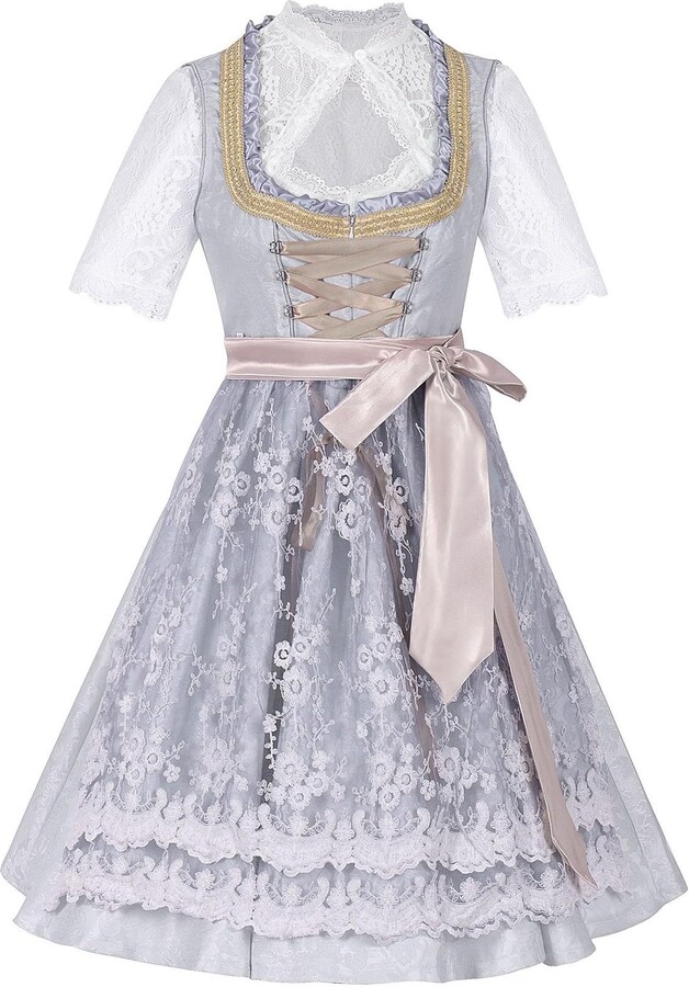 Generic Dirndl Women's Midi Set 3-Piece Costume Dress Women's Green ...