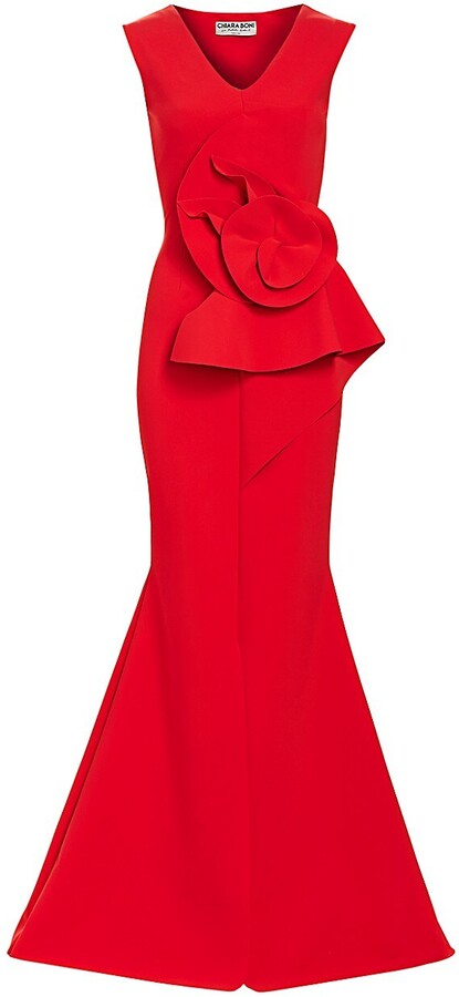 Chiara Boni La Petite Robe Ebeline Rosette Detail Gown - ShopStyle ...