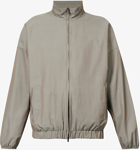 Fear Of God Mens Dusty Concrete Eternal Logo-patch Shell Jacket - ShopStyle