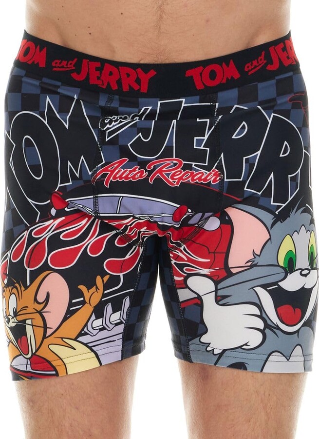 COCO BRANDS Mens Boxer Briefs - Looney Tunes Tom & Jerry Tweety Taz Daffy Duck Underwear Boxers ...
