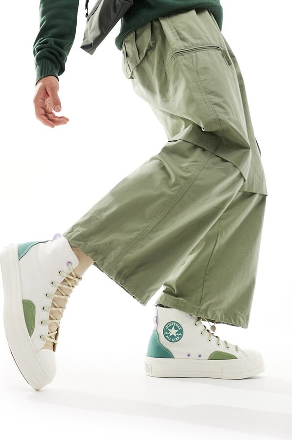 Converse Chuck Taylor All Star Lift Hi sneakers in oat milk - ShopStyle