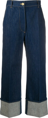 Patou High-Rise Cuffed Jeans - ShopStyle