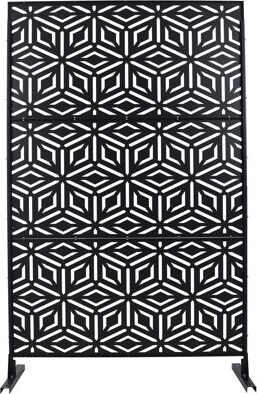 Brayden Studio Outdoor & Indoor Privacy Screen Metal Privacy Screen 76 ...