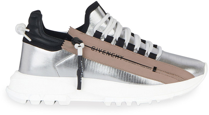 Givenchy Spectre Metallic Logo Zip Runner Sneakers - ShopStyle