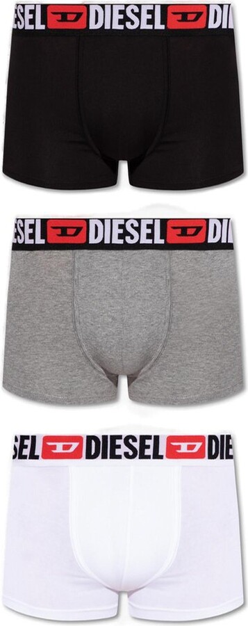 Diesel Logo Waistband Three Pack Boxers - ShopStyle