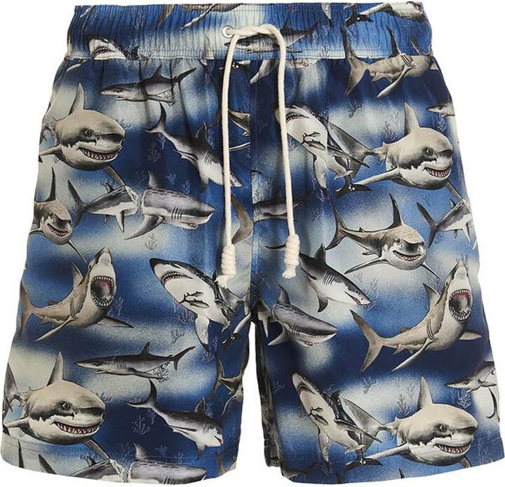 Palm Angels 'Sharks' swimming trunks - ShopStyle Swimwear