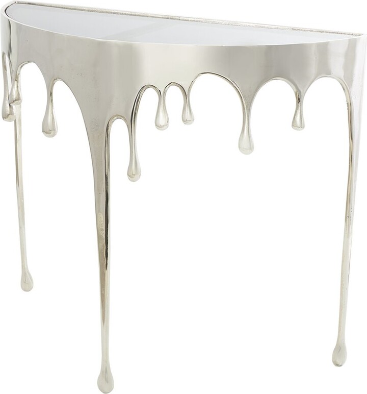 Peyton Lane Shaded Glass-Top Drip Console Table - ShopStyle