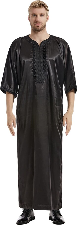 Generic Men's Arabic Muslim Islamic Arabic Ethnic Clothing Dishdasha ...
