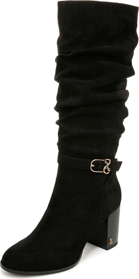 Sam & Libby Sam And Libby June Knee High Boot Black Suede 12 Medium ...