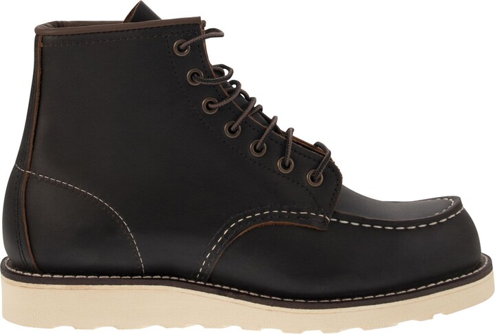 Red Wing Shoes Classic Moc - Leather Boot With Laces - ShopStyle