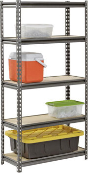 Muscle Rack 60" H x 30" W x 12" D Z-Beam Boltless Shelving Unit ...