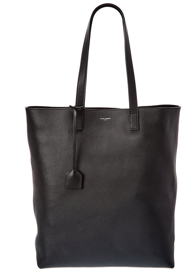 Saint Laurent Bold Leather Shopper Tote - ShopStyle