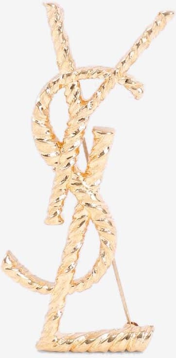 Saint Laurent Cassandre Brooch - ShopStyle Pins