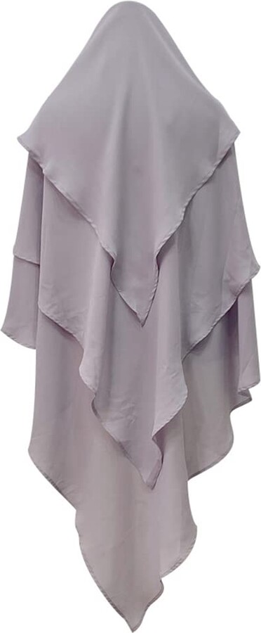 IBTOM CASTLE Prayer Hijab for Muslim Women Chiffon Arabic Khimar Islamic Long Scarf Wrap Shawl 3 ...