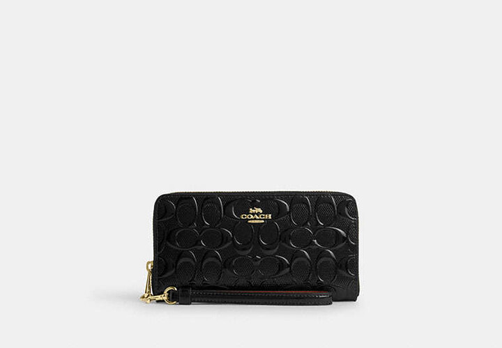 Coach Outlet Long Zip Around Wallet In Signature Leather - ShopStyle