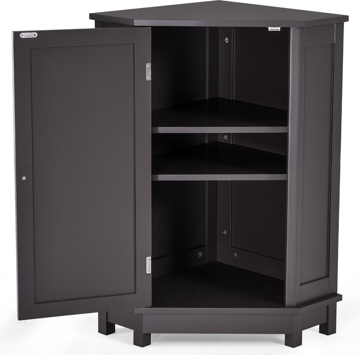 Bathroom Cabinet Triangle Corner Storage Cabinet with Shelf - ShopStyle ...