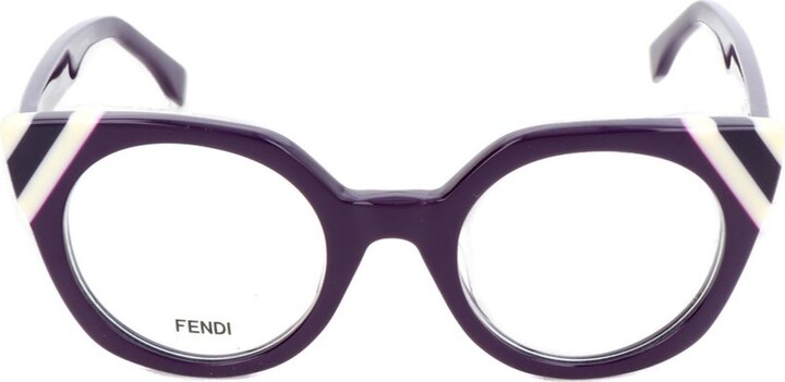 Fendi Eyewear Rounded-Frame Glasses - ShopStyle Eyeglasses