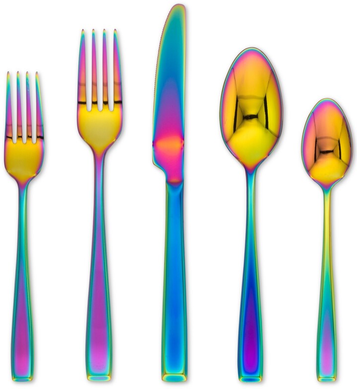 Cambridge Silversmiths Logan Mirror 20 Piece Flatware Set, Service for ...