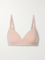 SKIMS Fits Everybody Wrap-effect Triangle Bralette - Mica - ShopStyle Bras