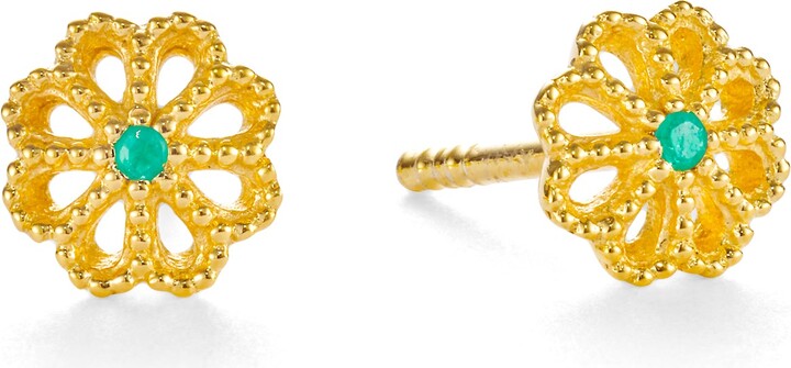 STELLAR 79 - Jasmine Emerald Studs - ShopStyle Earrings