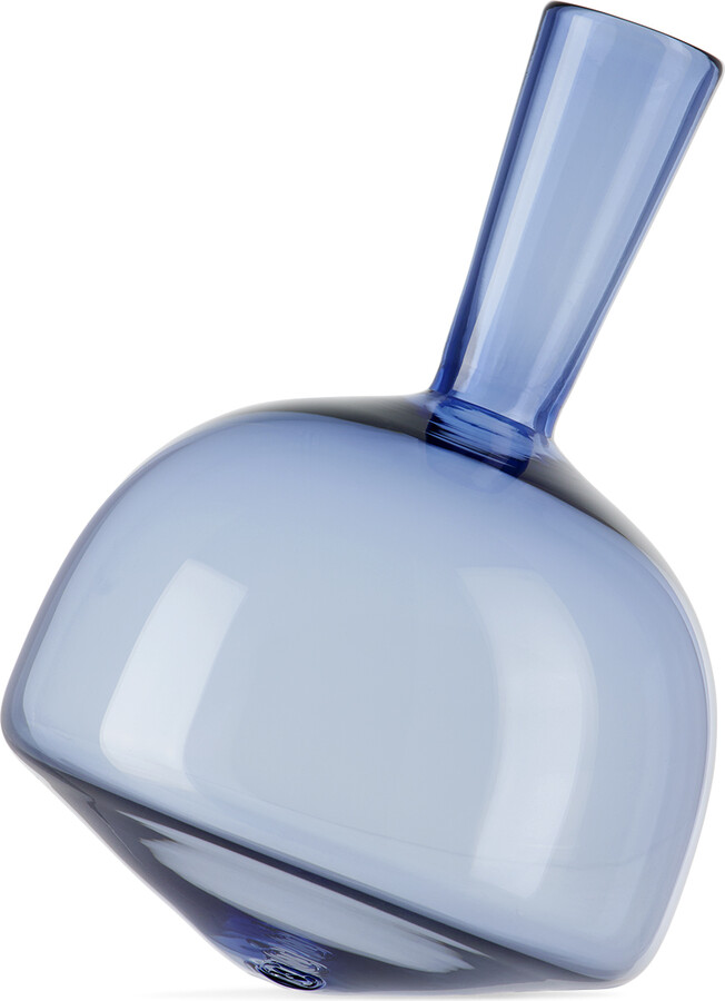 Nate Cotterman SSENSE Exclusive Blue Low Wobble Flow Decanter - ShopStyle
