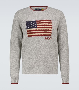 Polo Ralph Lauren Flag wool-blend sweater - ShopStyle