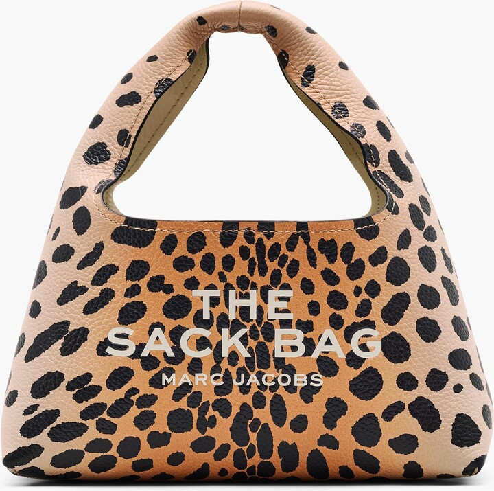 Marc Jacobs The Cheetah Leather Mini Sack Bag - Black Multi - ShopStyle