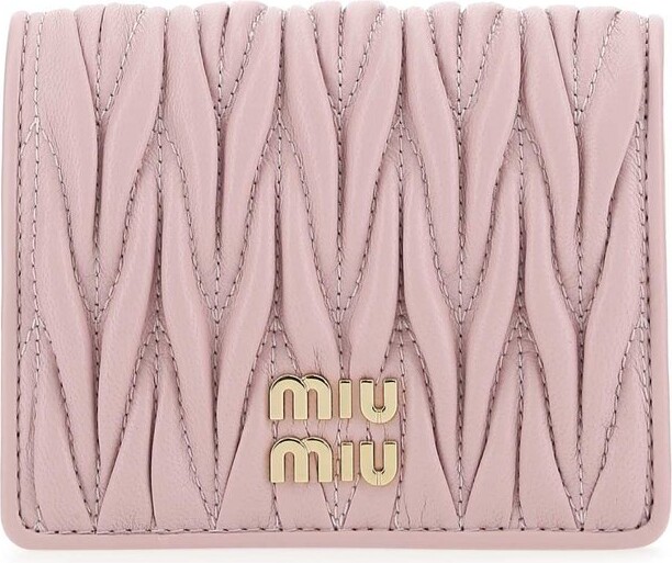 Miu Miu Logo Lettering Bi-Fold Wallet - ShopStyle